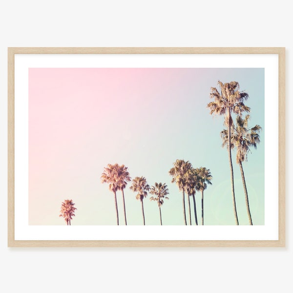 Pink Palm Trees - Etsy