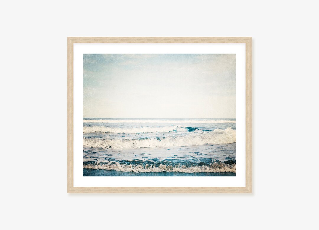 Neutral Ocean Wall Art - Calming Coastal Wall Decor Available as A ...