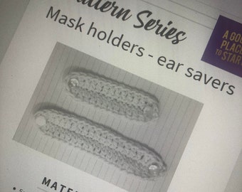 PATTERN Mask Extender Pattern Crochet Mask Ear Saver Crochet Mask ...