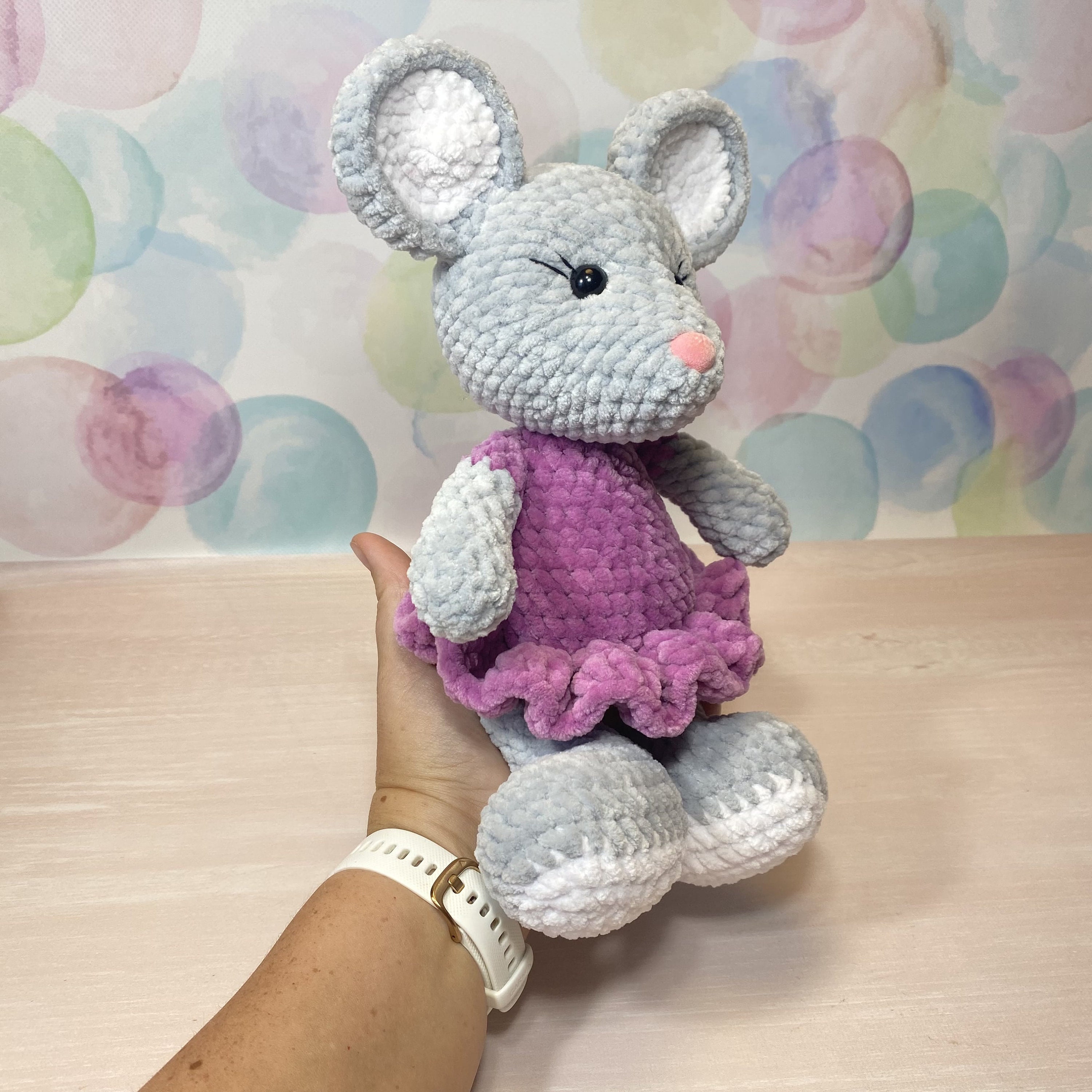 Handmade Crochet Plushies , Fidget Mouse Toy , Stuffed Animal ...