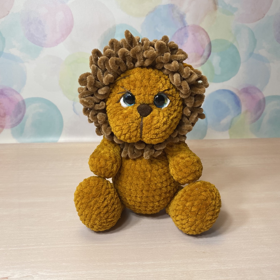 Handmade Crochet Plushies Fidget Lion Toy Stuffed Animal - Etsy
