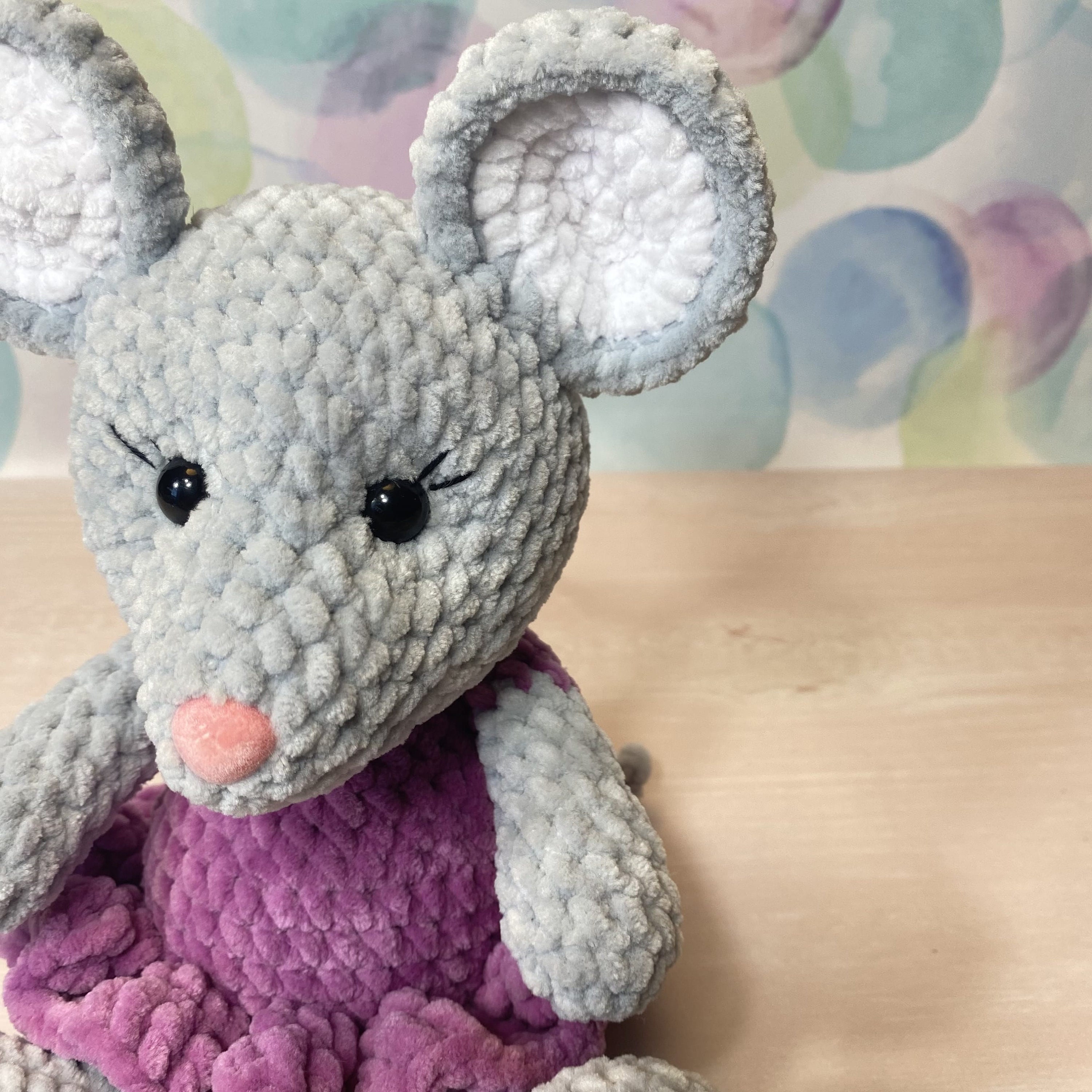 Handmade Crochet Plushies , Fidget Mouse Toy , Stuffed Animal ...