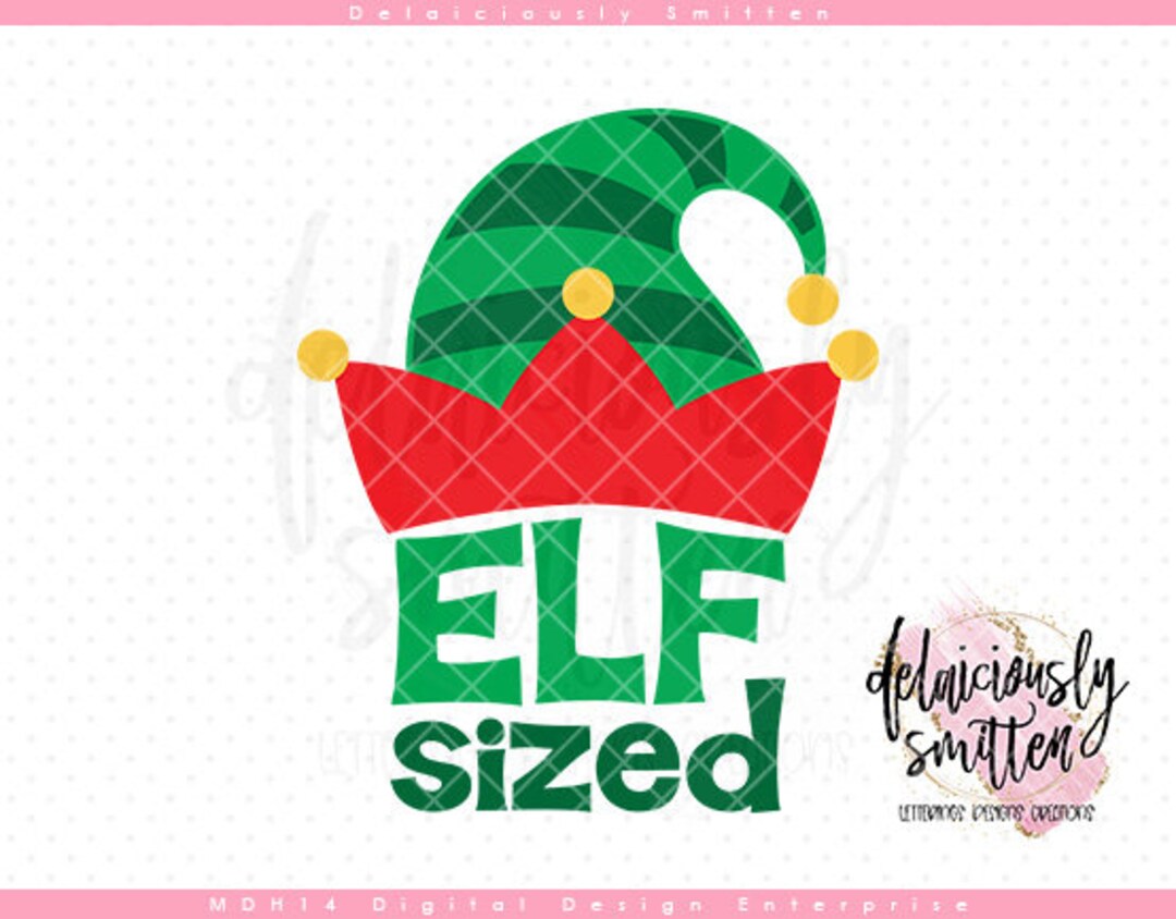 Elf Sized SVG, Christmas Elf Svg, Elf Svg, Elf Hat Svg, Holiday Svg ...