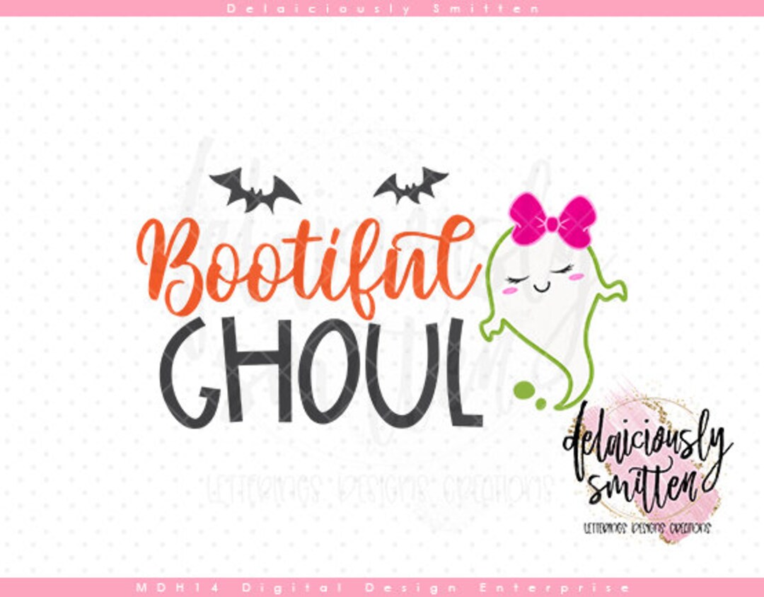 Bootiful Ghoul SVG Cutting File, Halloween Decor, Fall Clipart, Instant Download, Digital ...