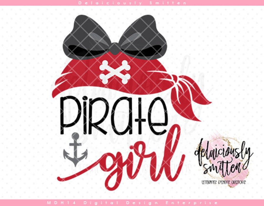 Pirate Girl SVG, Pirate Bow Svg, Pirate Anchor Svg, Halloween SVG ...