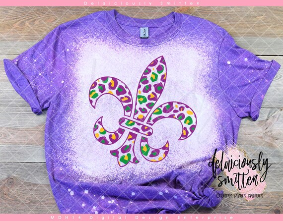 Leopard Mardi Gras Fleur De Lis SVG Mardi Gras Cut File | Etsy