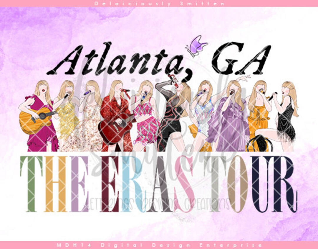 Taylor Swift Concert Tour PNG, TS Atlanta GA Png, the Eras Tour Png ...