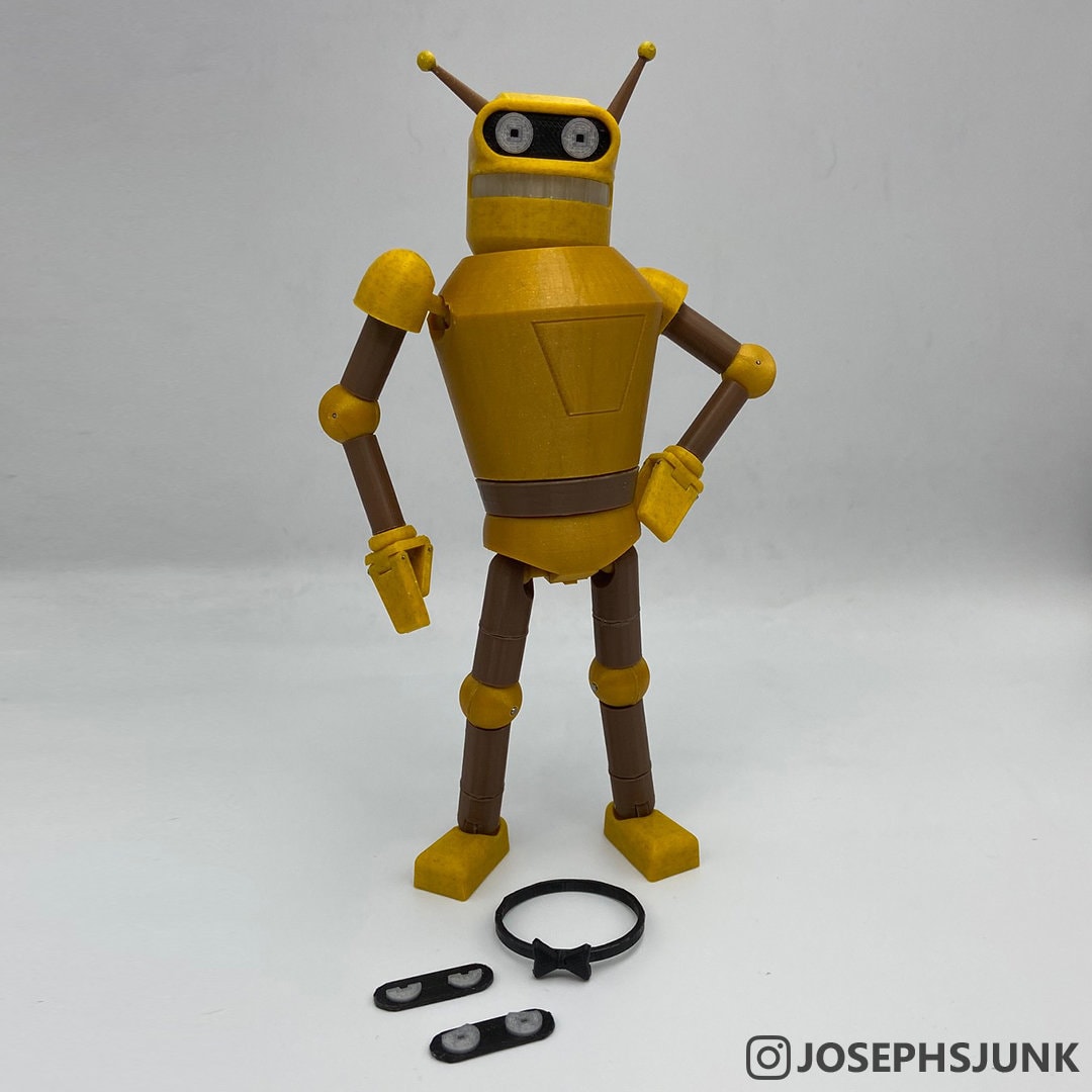 3D Printed Calculon Posable Action Figure - Etsy UK