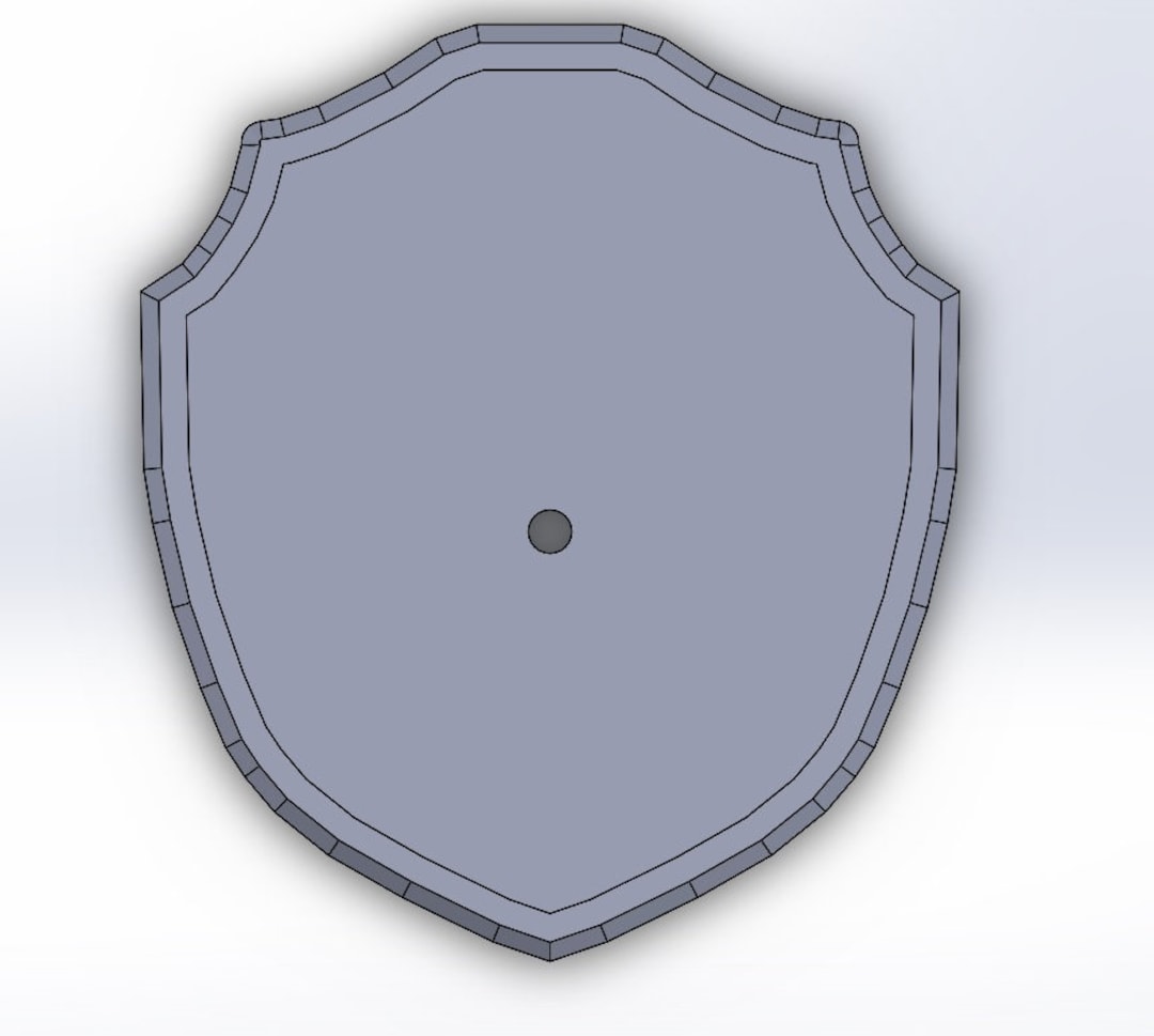 Wall Mount Trophy Display Sheild 3d Print File Stl - Etsy