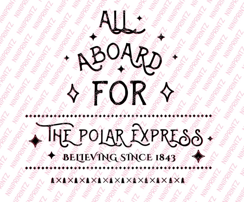 Merry Christmas SVG FREE Gift All Aboard Polar Express, Christmas Png ...