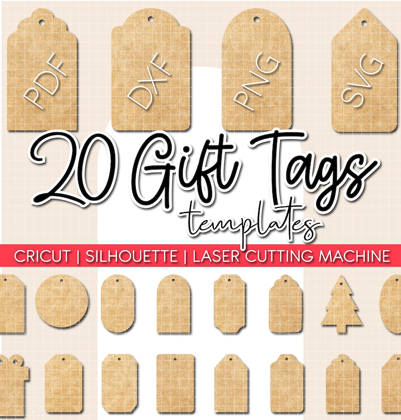 Tag Bundles SVG, Printable Gift Tag Templates, Christmas Tags SVG ...