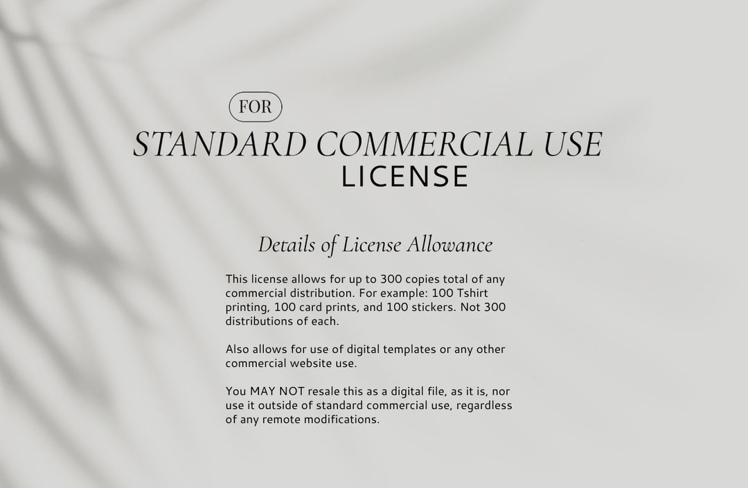 Standard Commercial Use License for Niniprintz Products, Retro Smiley ...