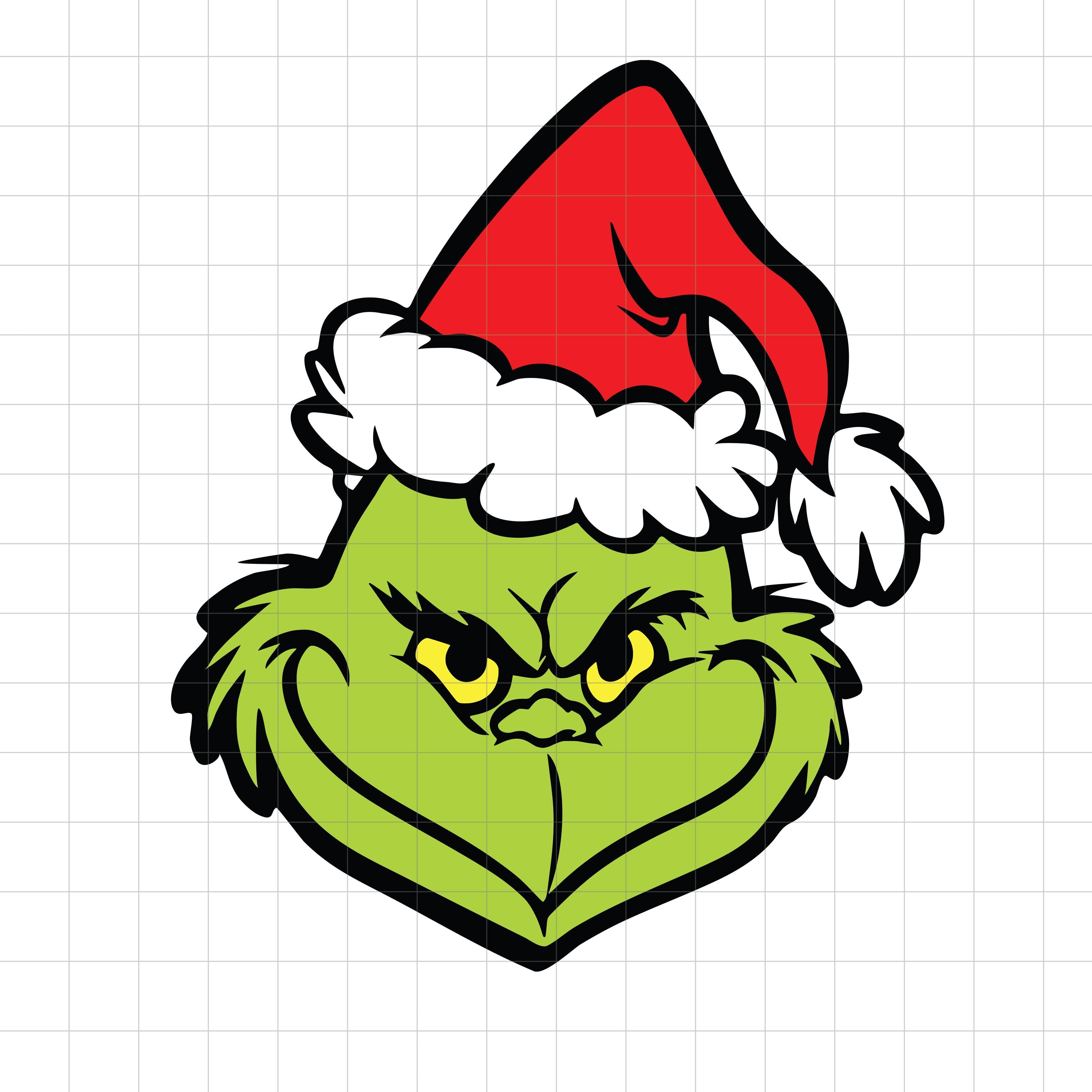 Grinch Face Eps Svg Png, Layered File, Christmas Cricut Design, Grinch ...
