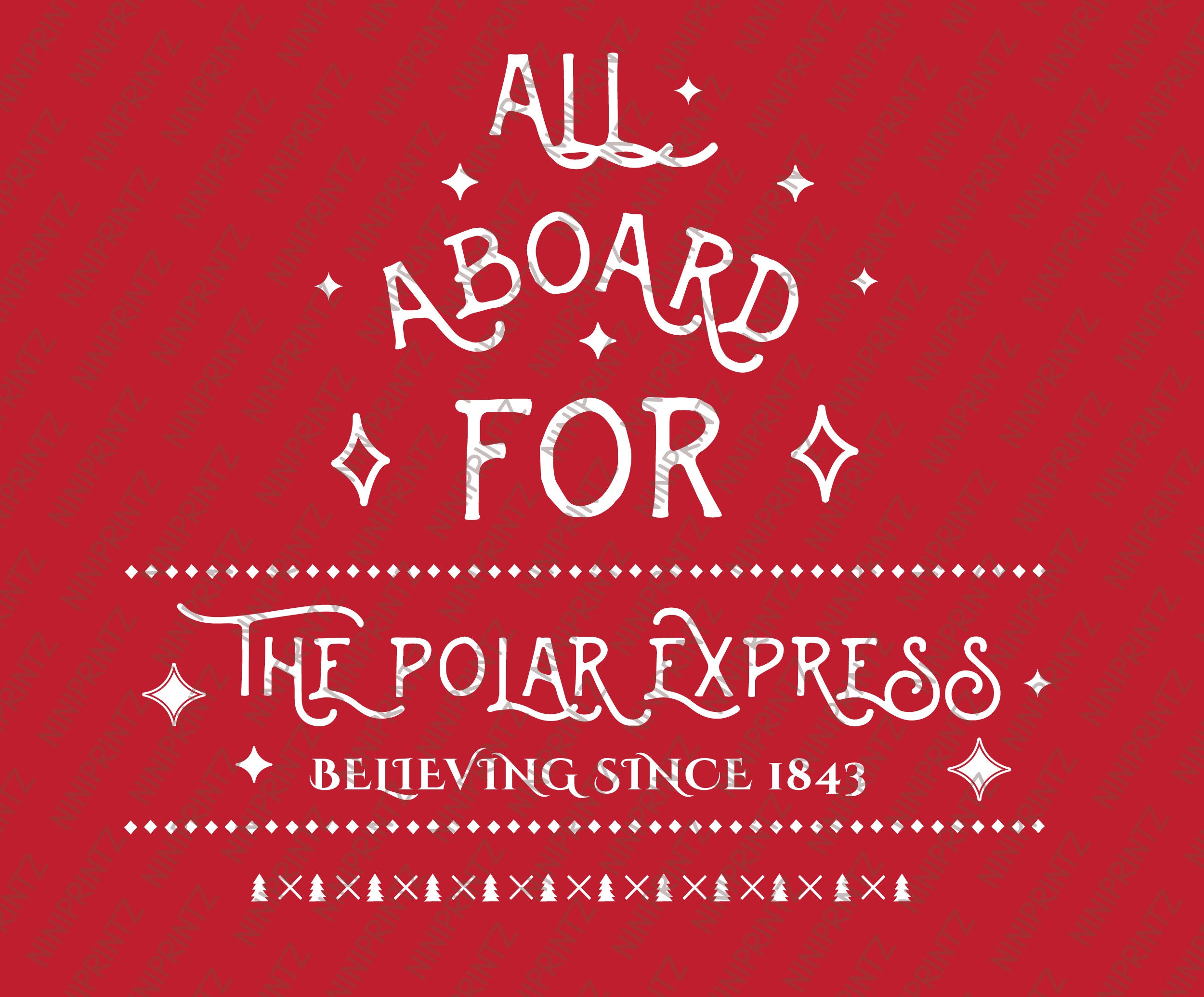 Merry Christmas SVG FREE Gift All Aboard Polar Express, Christmas Png ...
