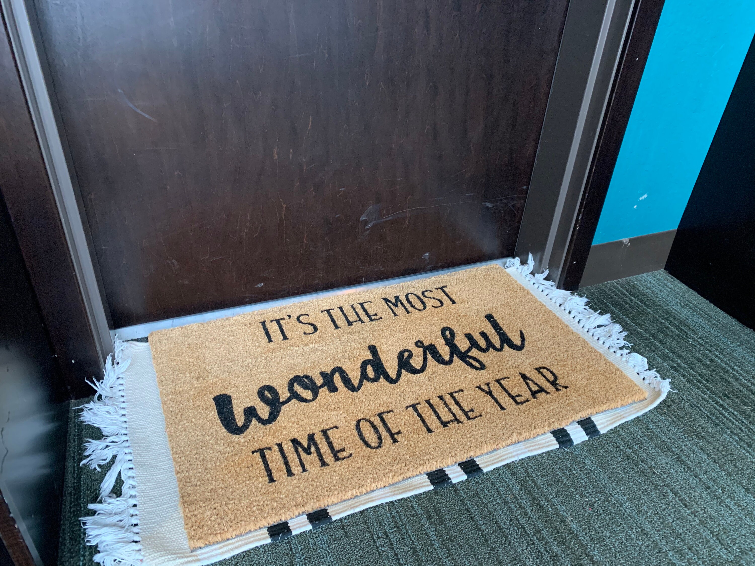It's the Most Wonderful Time of the Year Doormat Christmas Doormat ...