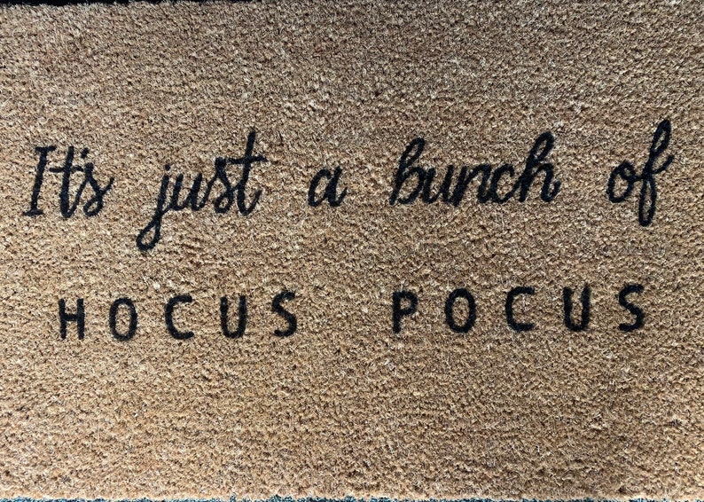 It's All Just a Bunch of Hocus Pocus Doormat Fall Decor Halloween Decor ...