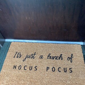 It's All Just a Bunch of Hocus Pocus Doormat Fall Decor Halloween Decor ...