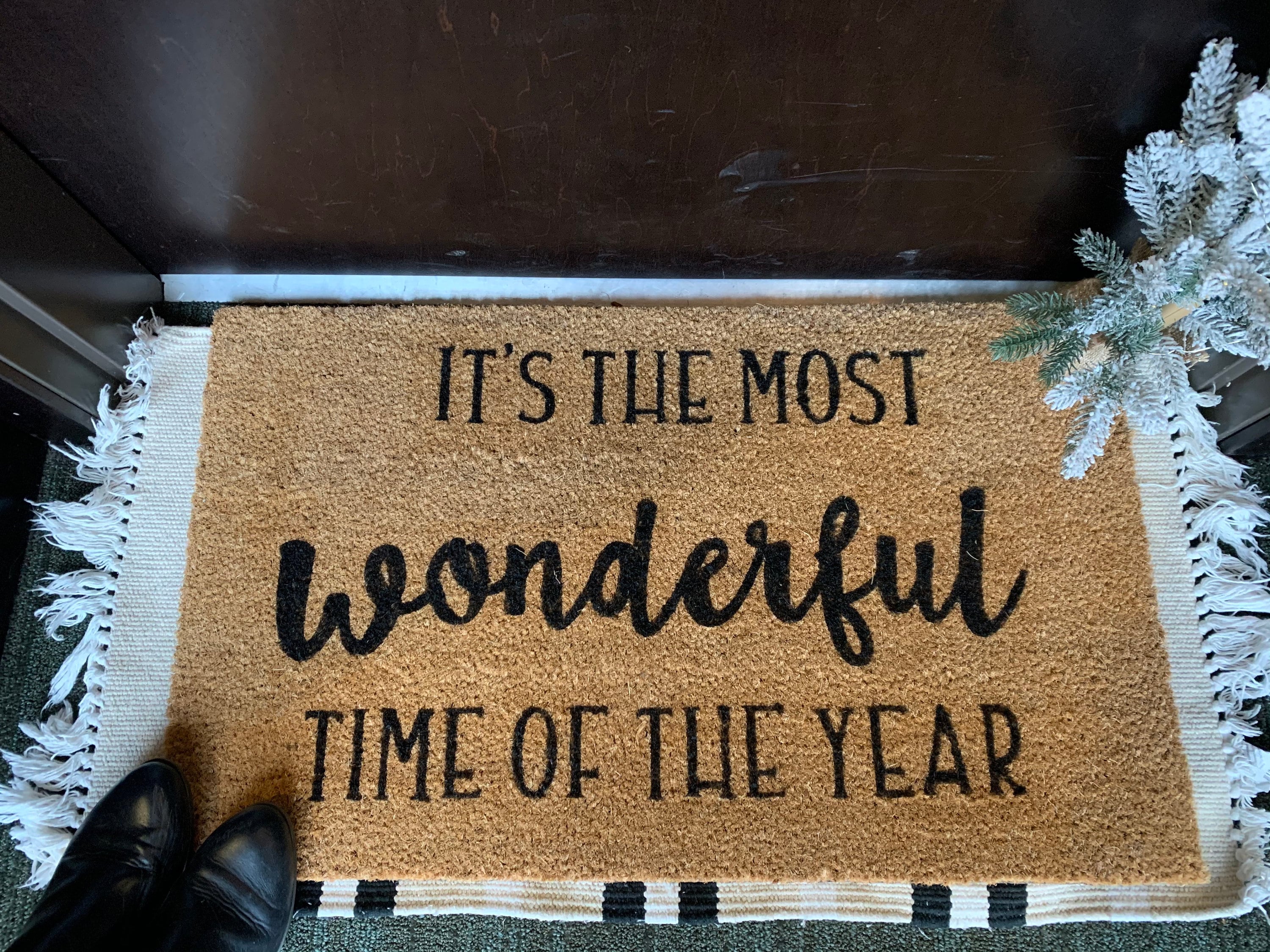 It's the Most Wonderful Time of the Year Doormat Christmas Doormat ...