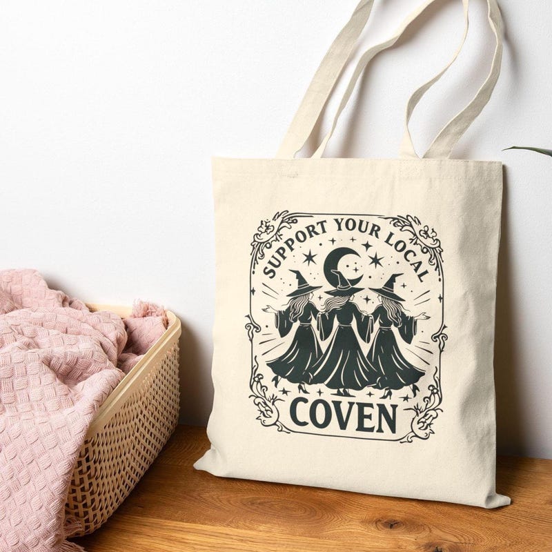 Shopping Bag Moon Design - Etsy