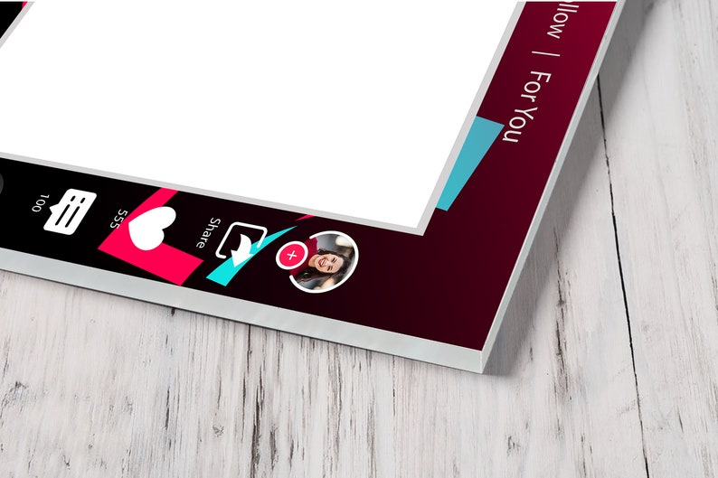 Tiktok Selfie Frame Personalised Photo Booth Party Prop Etsy Uk