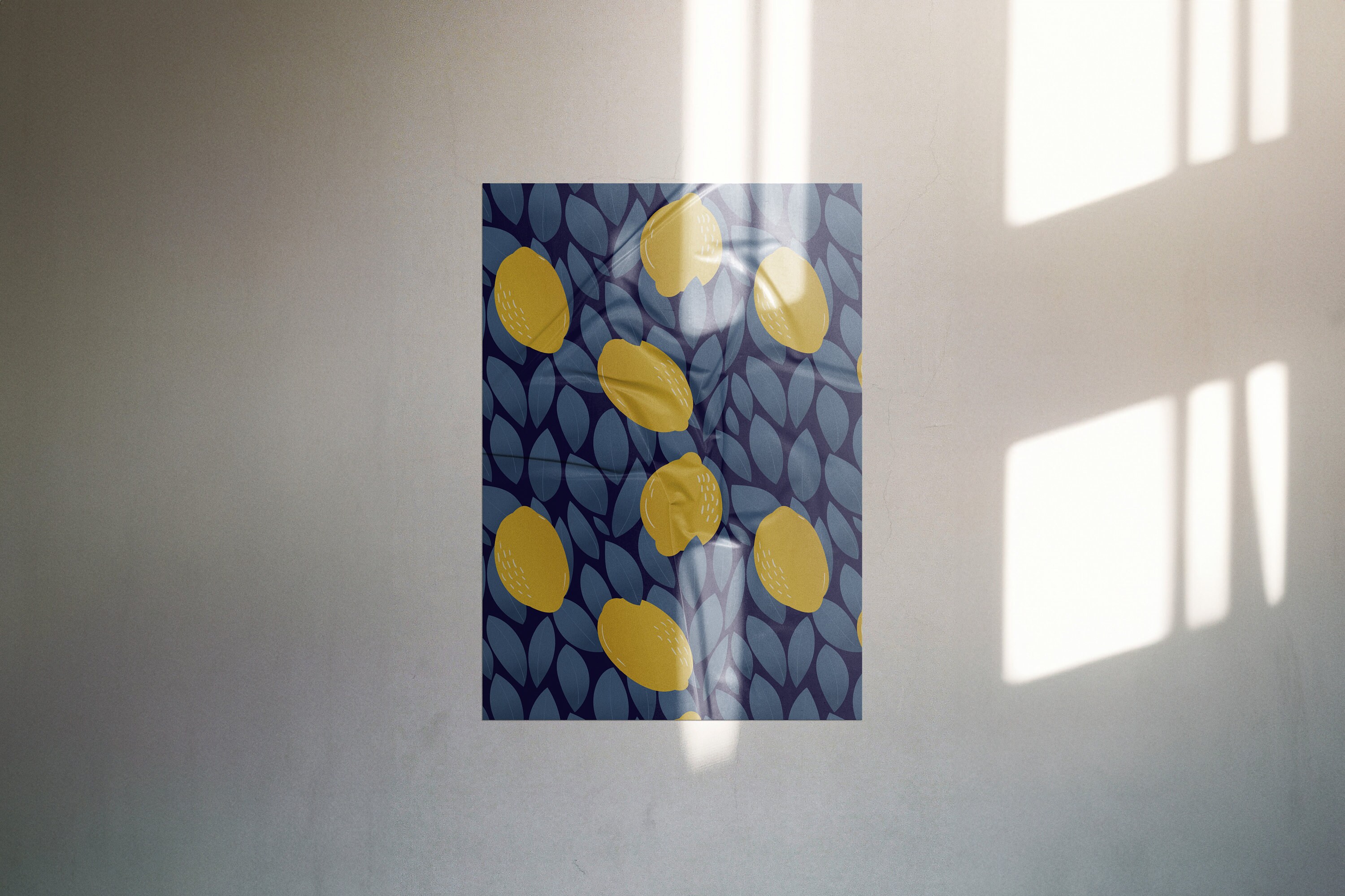 Sunbeam Poster Mockup, Wall Art With Sunlight Effect, Poster Design ...