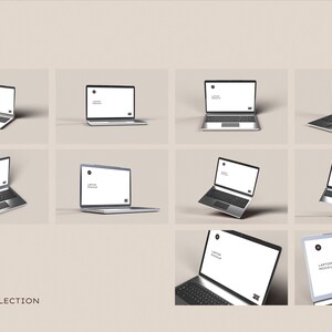 Laptop Mockup With Changeable Background and Shadow Color, Customizable ...
