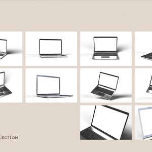 Laptop Mockup With Changeable Background and Shadow Color, Customizable ...