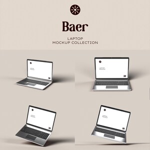 Laptop Mockup With Changeable Background and Shadow Color, Customizable ...