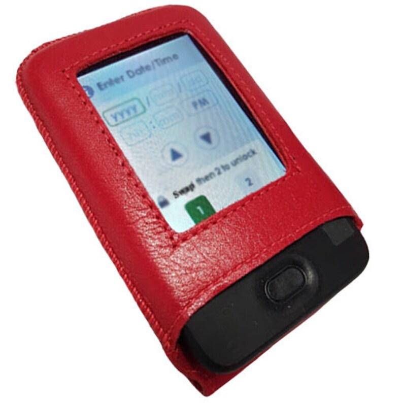 Dexcom G6 Receiver Touchscreen Genuine Leather Case With Clip Red - Etsy