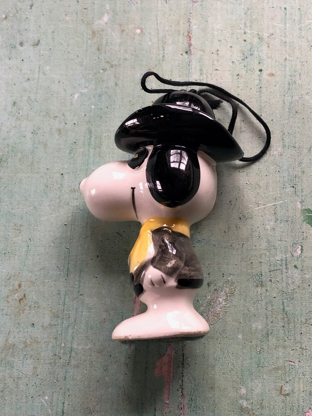 1958 1966 Porcelain High-gloss SNOOPY Ornament Masked Bandit - Etsy