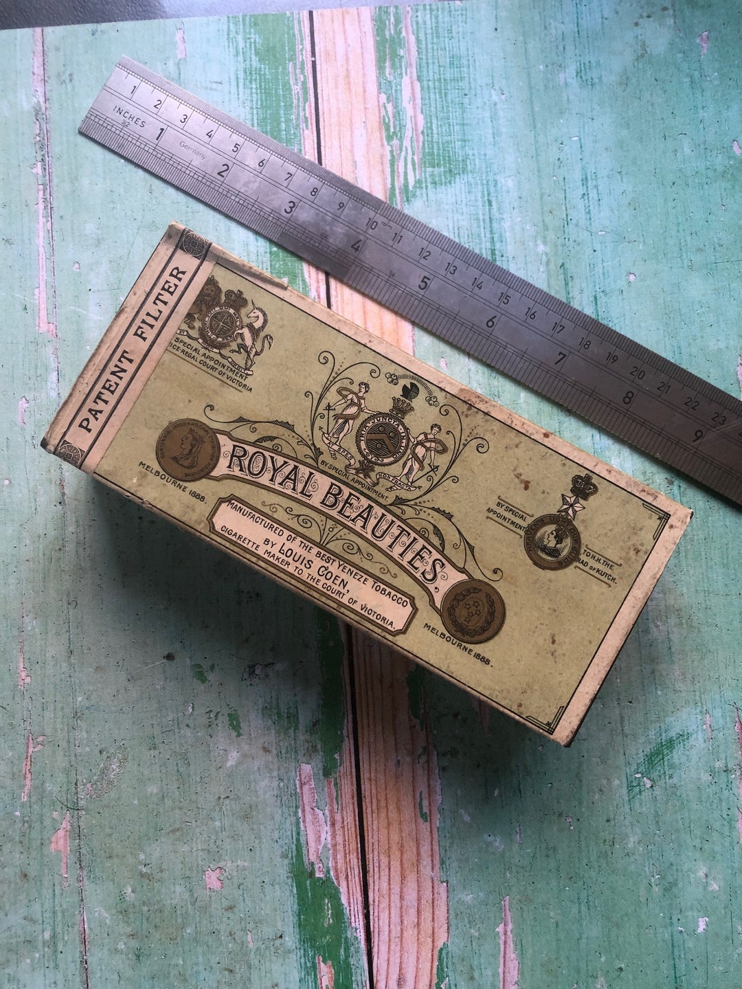 Very Old and Rare Victorian Tin Advertising Cigarette Tin Louis Coen ...