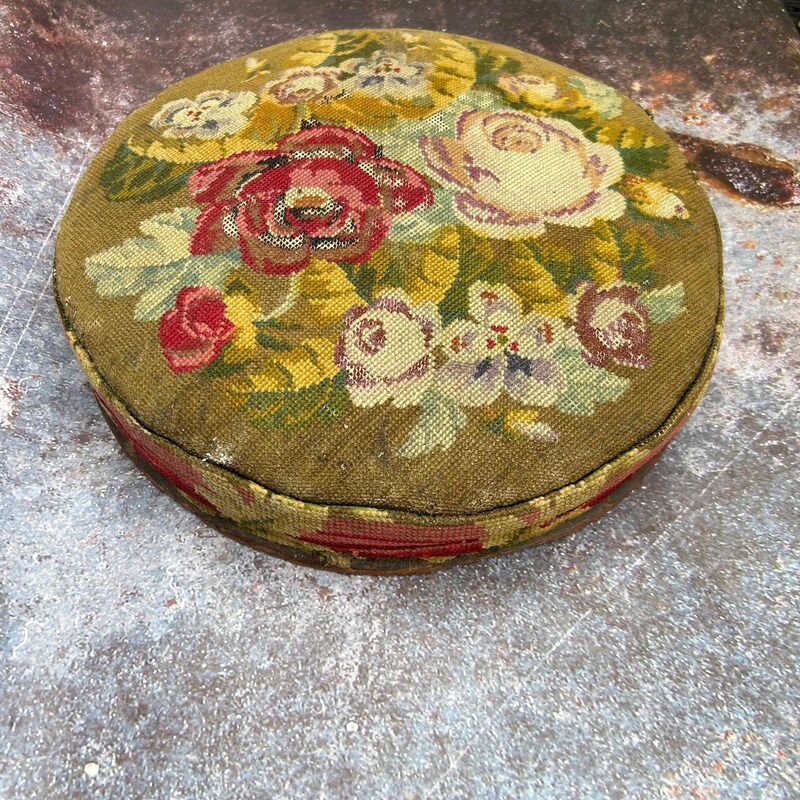 Needlepoint Footstool - Etsy