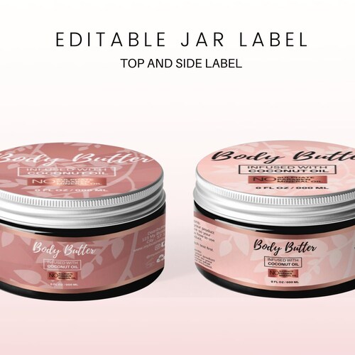 Jar Product Label Template Night Cream Label Body Scrub - Etsy