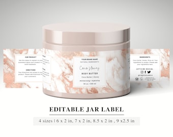 Body Oil Label Template - Etsy