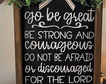 Go Be Great Wall Sign - Etsy