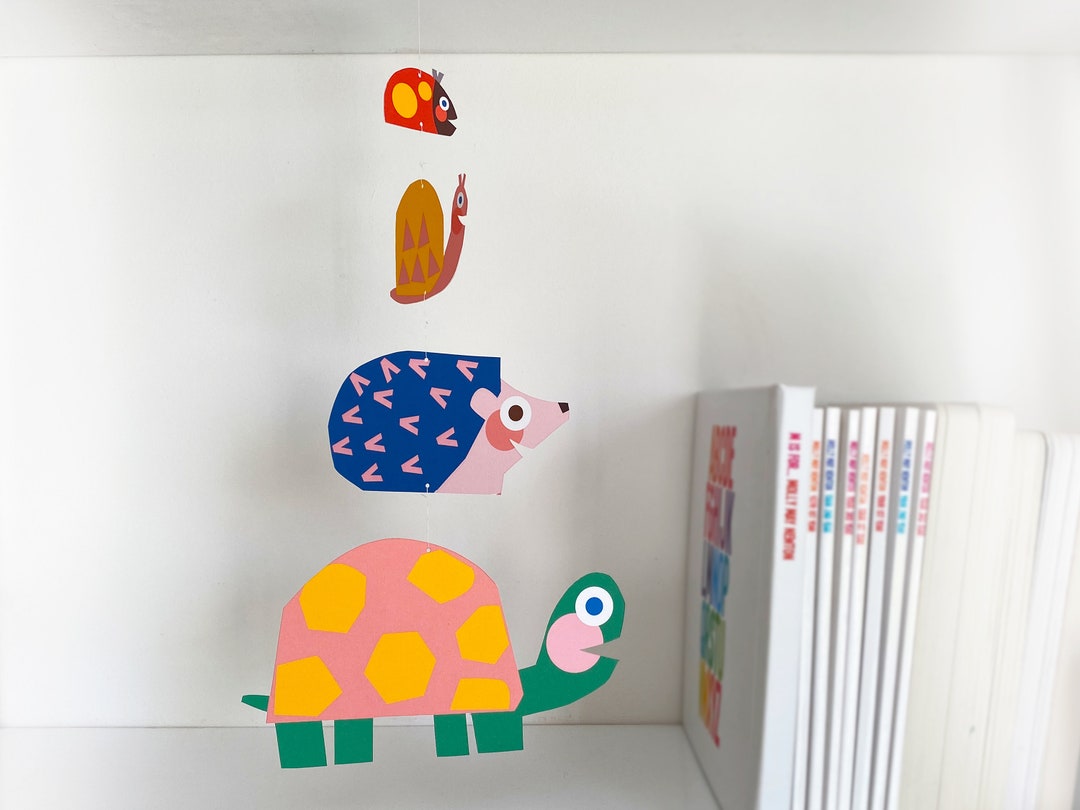 Animal Mobile Paper Mobile Tortoise Hedgehog Snail Ladybird Kid Mobile ...
