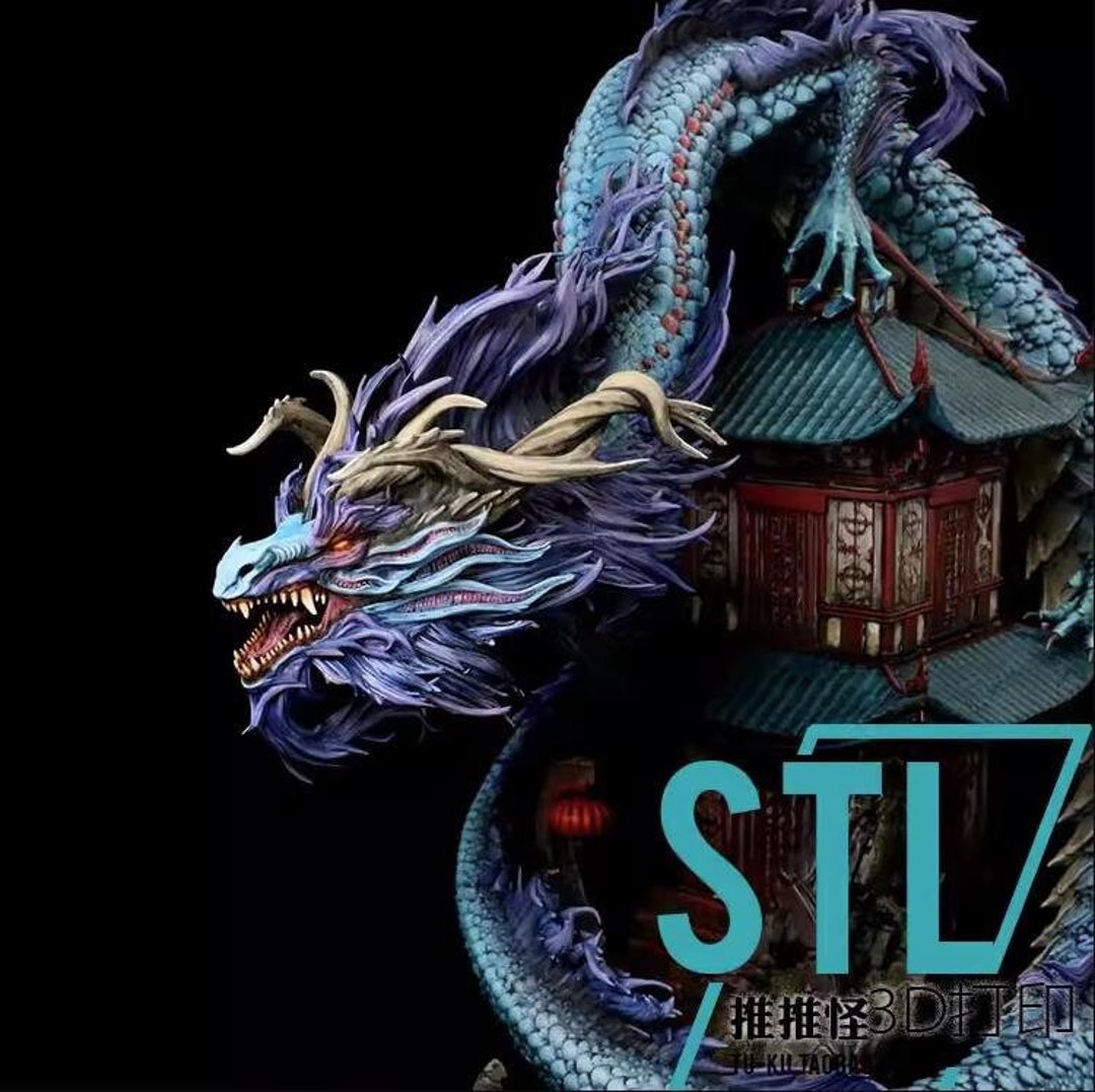 3D Attic Dragon Model, 3D Model STL, 3D Printing File, 3D Printing, STL ...