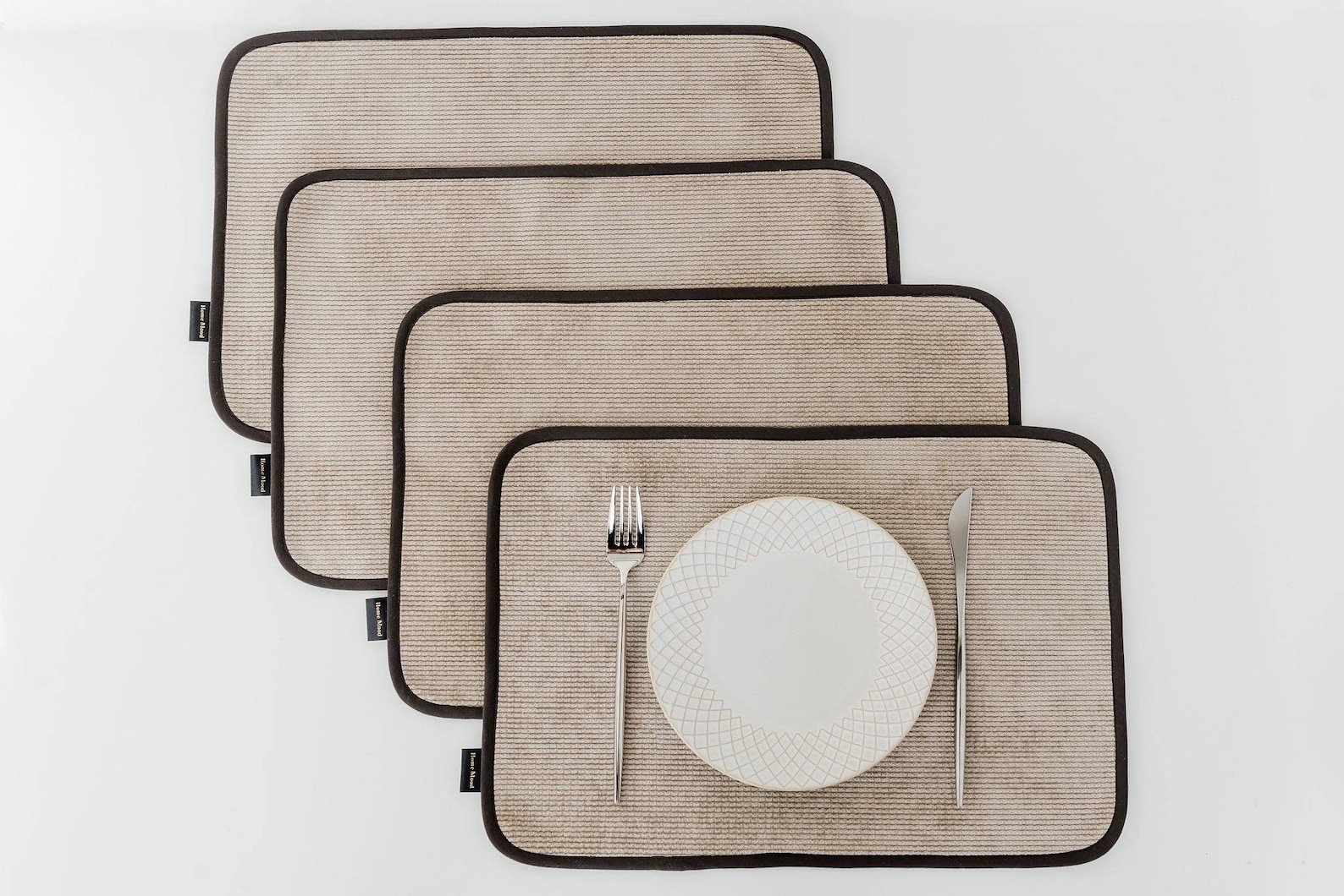 Set of 6 Modern Texture Placemats Rectangle Placemats | Etsy