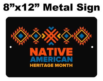Native American Metal Sign - Etsy