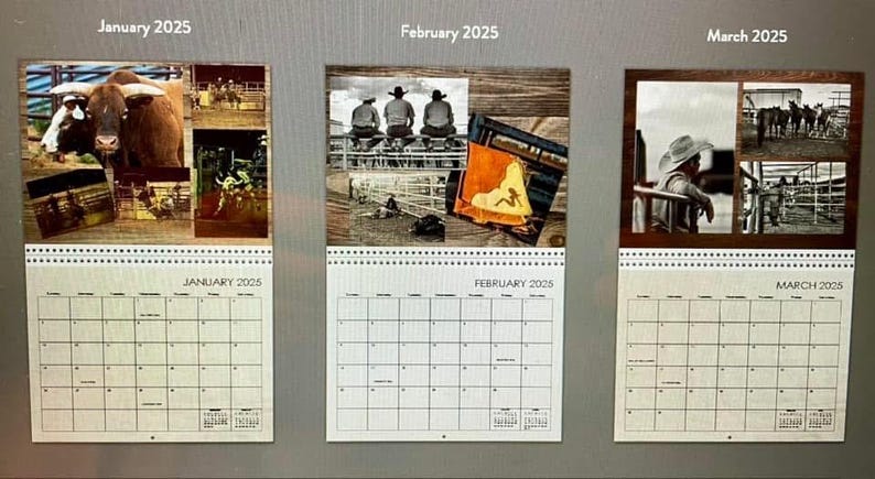 Scenes From A Rodeo a 2025 Calendar - Etsy