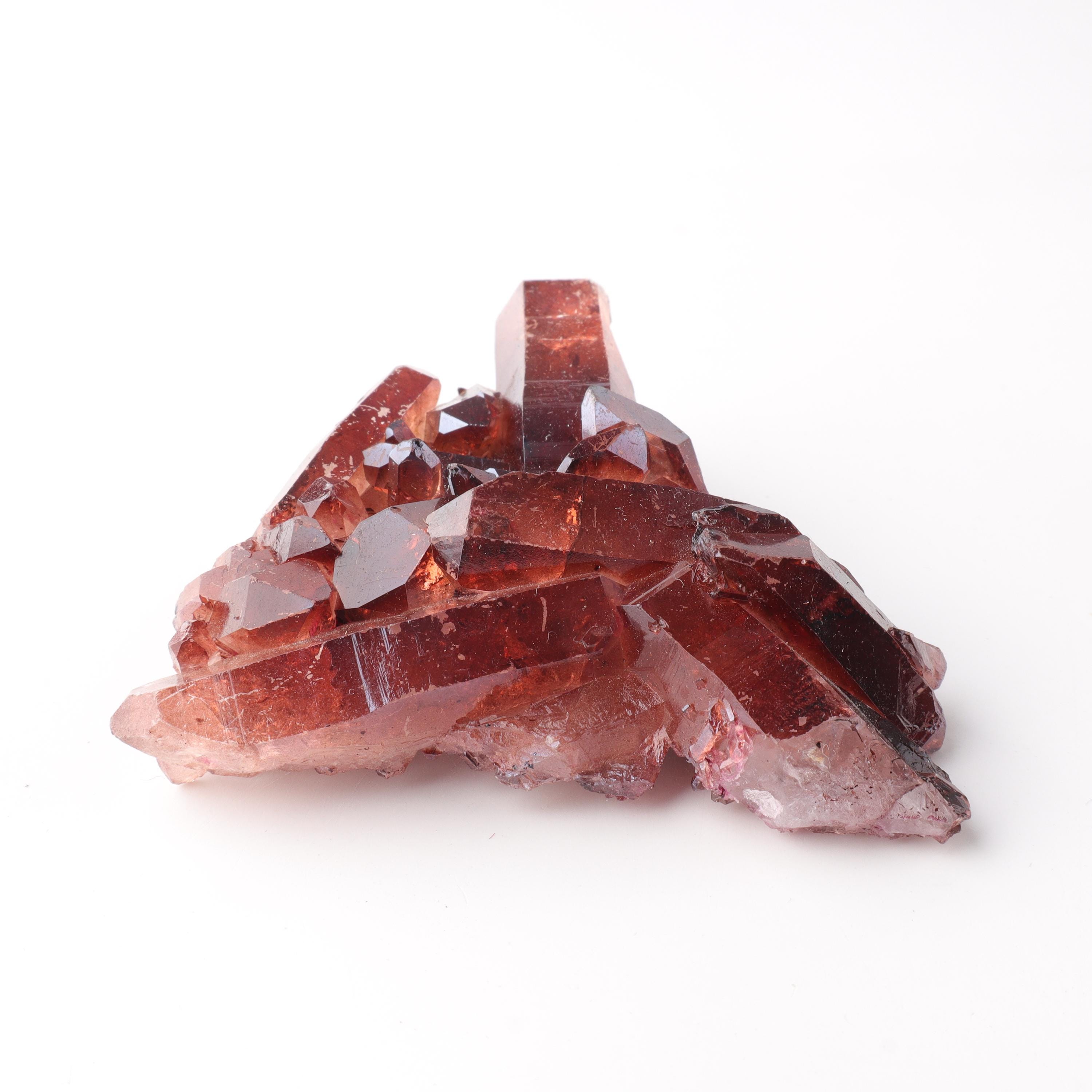 Raw Brown Strawberry Gemstone Cluster, Natural Rough Crystal Good Luck ...