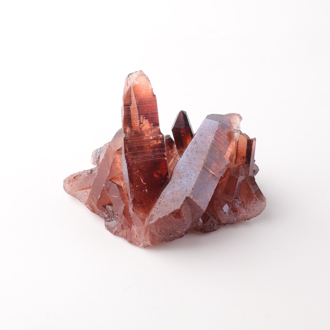 Raw Brown Strawberry Gemstone Cluster, Natural Rough Crystal Good Luck ...