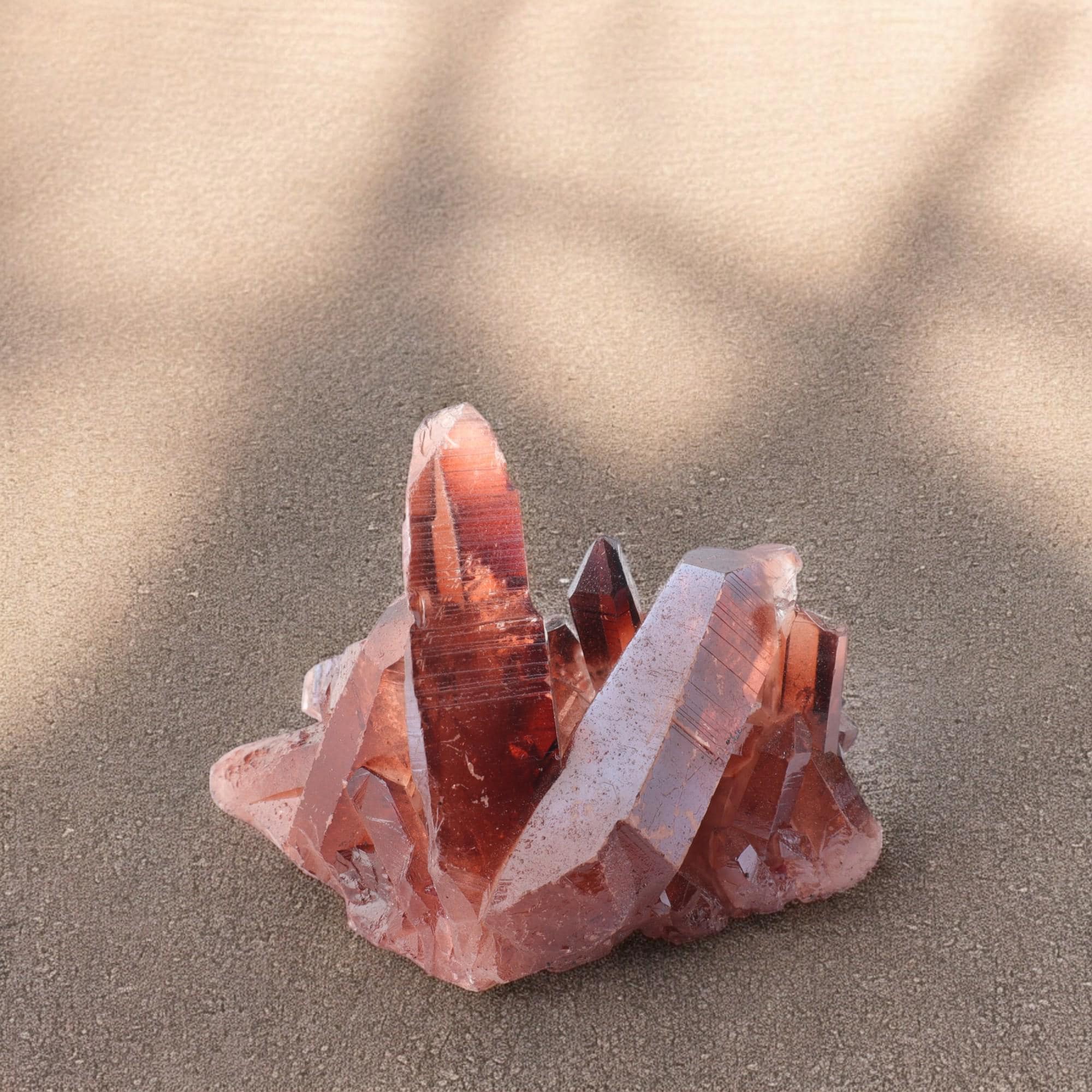 Raw Brown Strawberry Gemstone Cluster, Natural Rough Crystal Good Luck ...