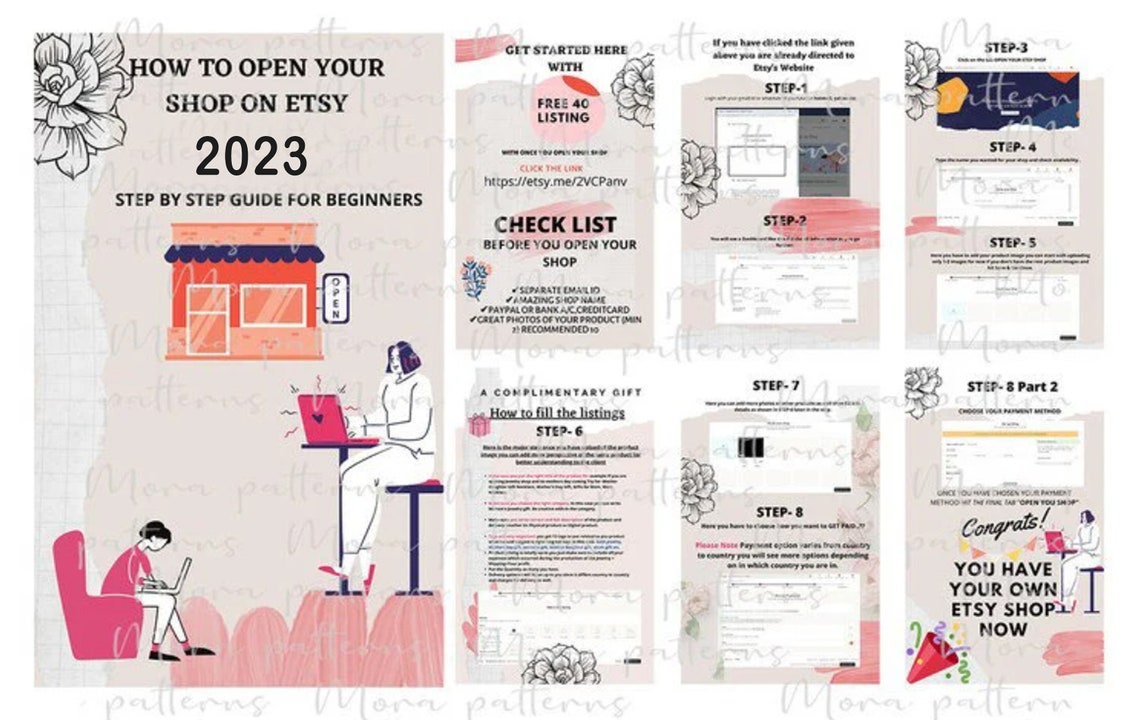 How to Open Etsy Shop STEP by STEP Guide, Step by Step Guide for How to ...