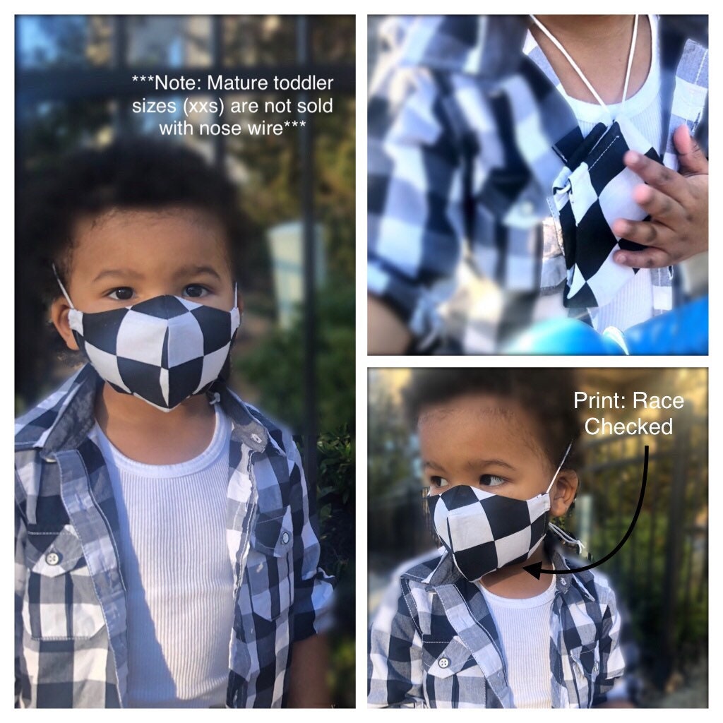 Over the Head Strap Mask/ No Fog on Glasses/ Filter Pockets/ Size ...