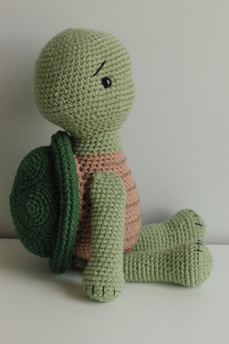 Big Turtle Crochet Amigurumi MADE TO ORDER - Etsy