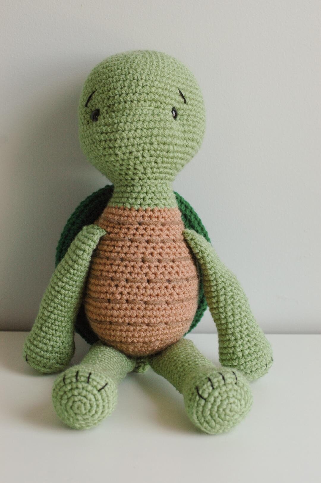 Big Turtle Crochet Amigurumi MADE TO ORDER - Etsy