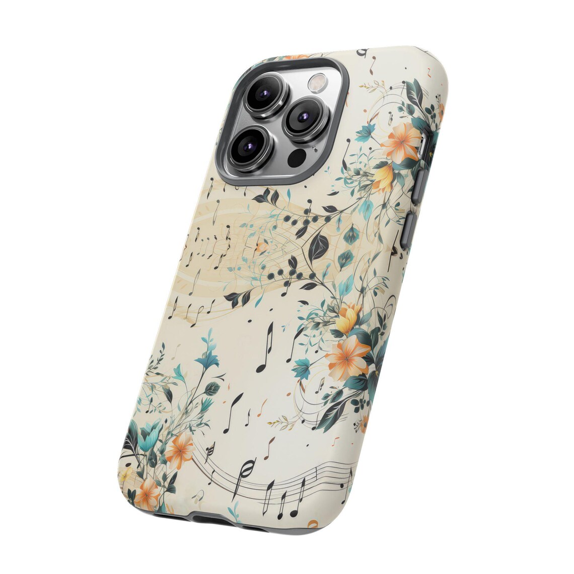 Musical Phone Tough Case for All Phones, Music Notes Pattern for Music ...