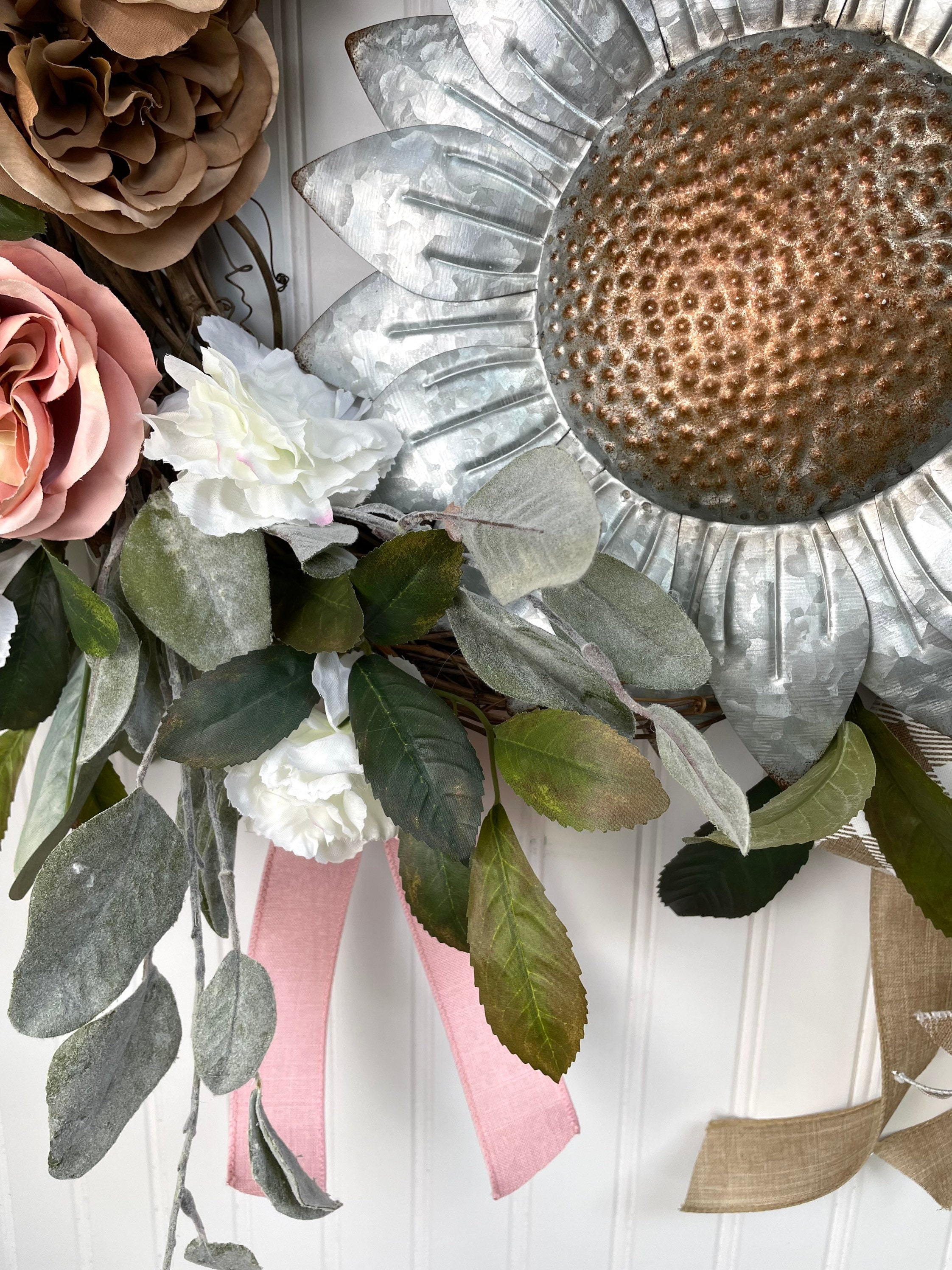 Extra Large Spring Wreath for Front Door Large Summer Blush | Etsy