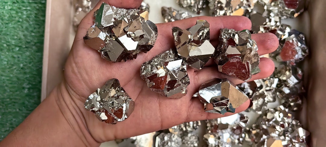 Lot 34 Pcs Pyrite Triangle**** - Etsy